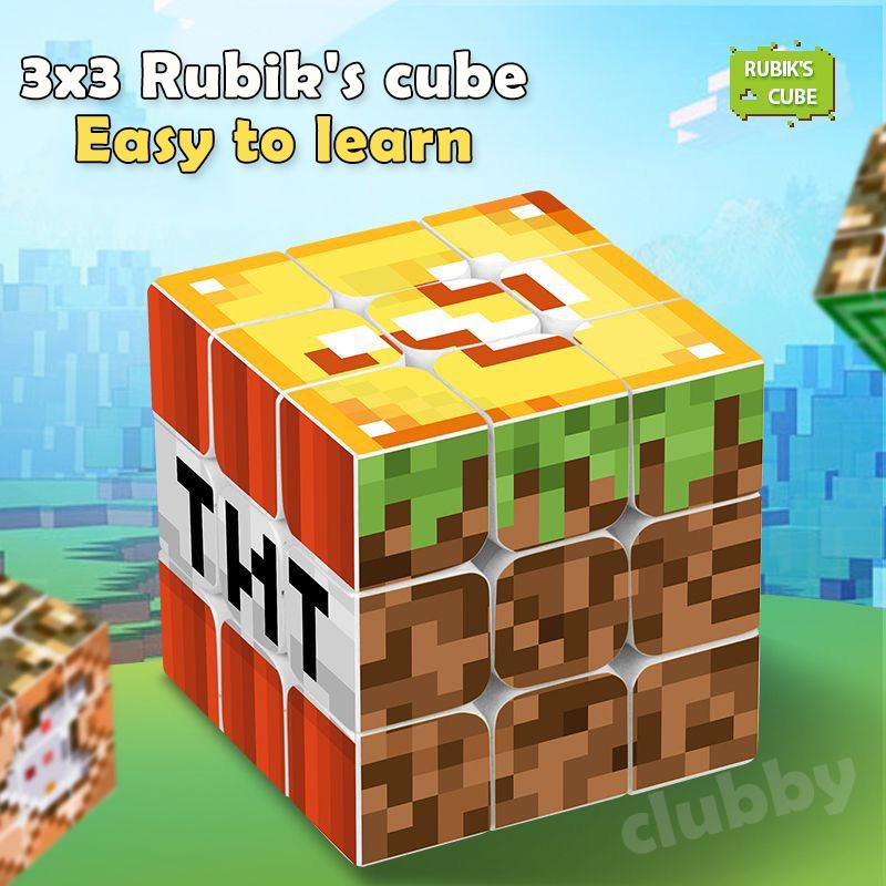 Minecraft Rubik 's Cube rubik 3x3 Cấp độ cơ bản đồ chơi xả stress toy ...