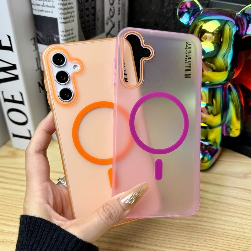 Ốp Điện Thoại Trong Suốt Từ Tính Mờ Mỏng Cho Samsung Galaxy A16 A26 A36 A56 A15 A25 A35 A55 A14 ...