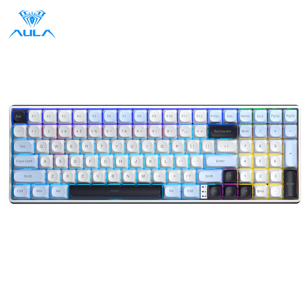 Bàn Phím Cơ AULA S100 S100PRO 99 Phím Hỗn Hợp Ánh Sáng PBT Keycaps Bàn ...