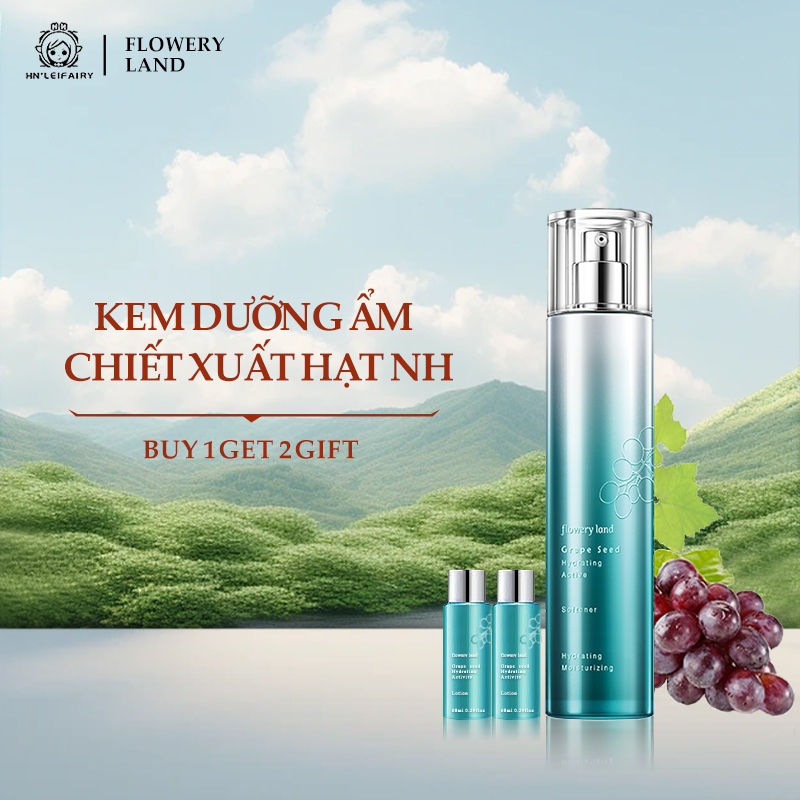 Sữa dưỡng da chiết xuất hạt nho cấp ẩm cho da Flowery Land Hyaluronic ...