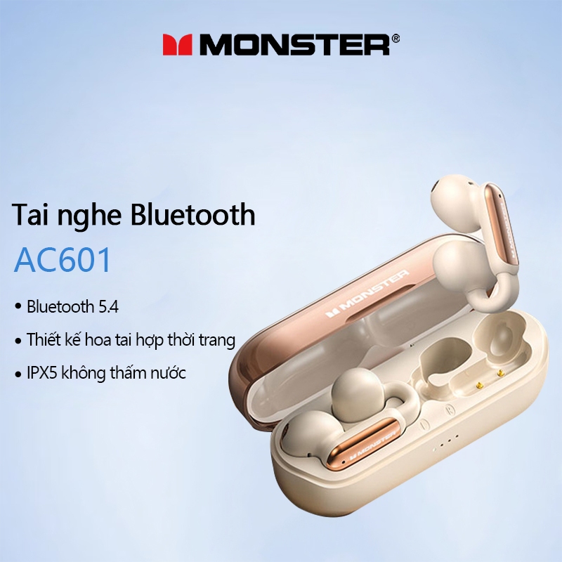 Tai nghe Bluetooth thể thao Monster AC601 Giảm tiếng ồn chất lượng âm ...
