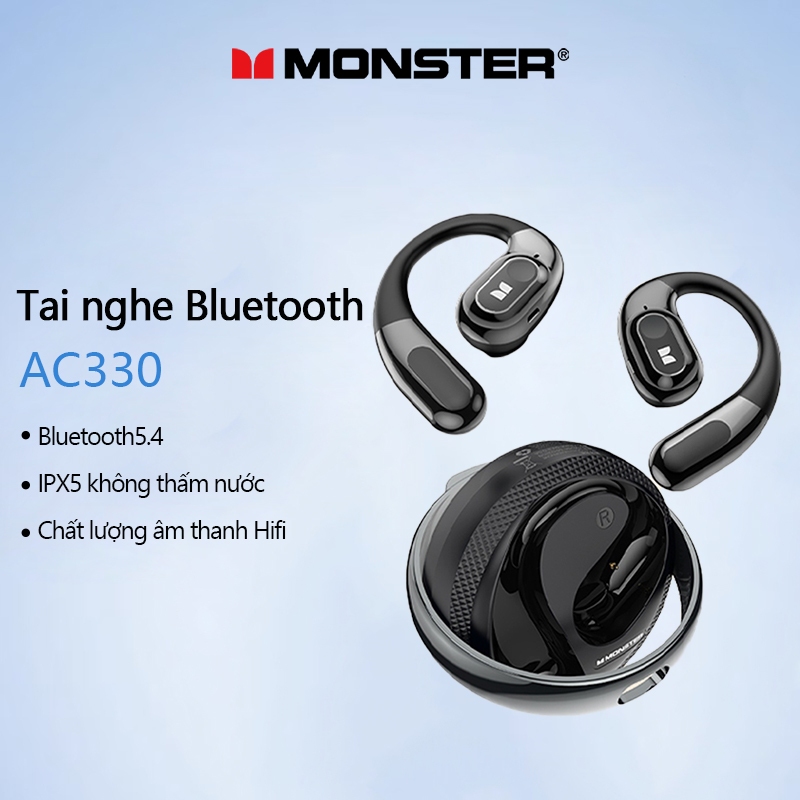 Tai nghe Bluetooth Monster AC330 Chất lượng âm thanh HIFI Giảm tiếng ồn ...