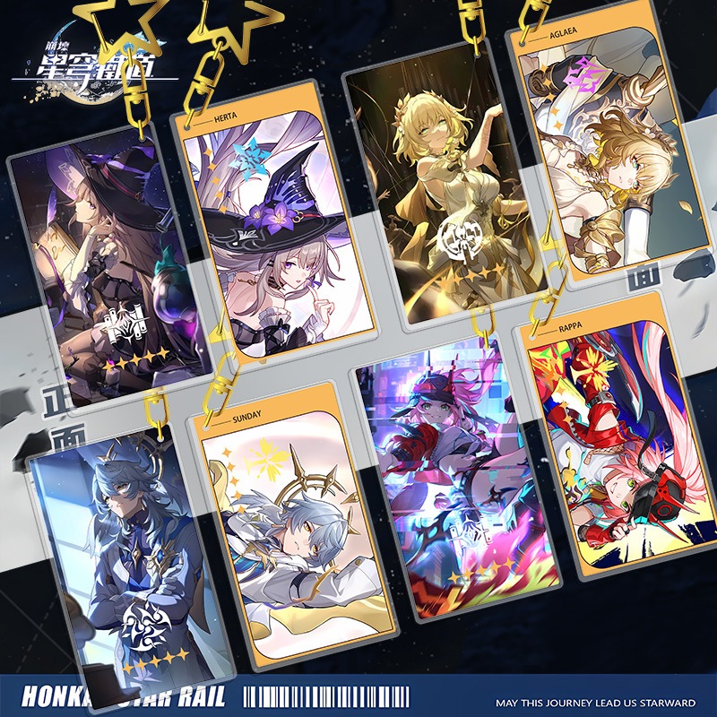 Honkai Star Rail Game Merch Hai Mặt Họa Tiết Mezzanine Acrylic Móc Khóa ...