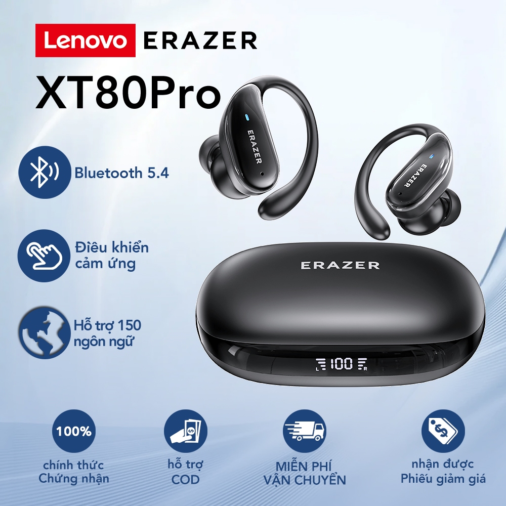 lenovo erazer xt80 proTai nghe thể thao bluetooth không dây 5.4TWS ...