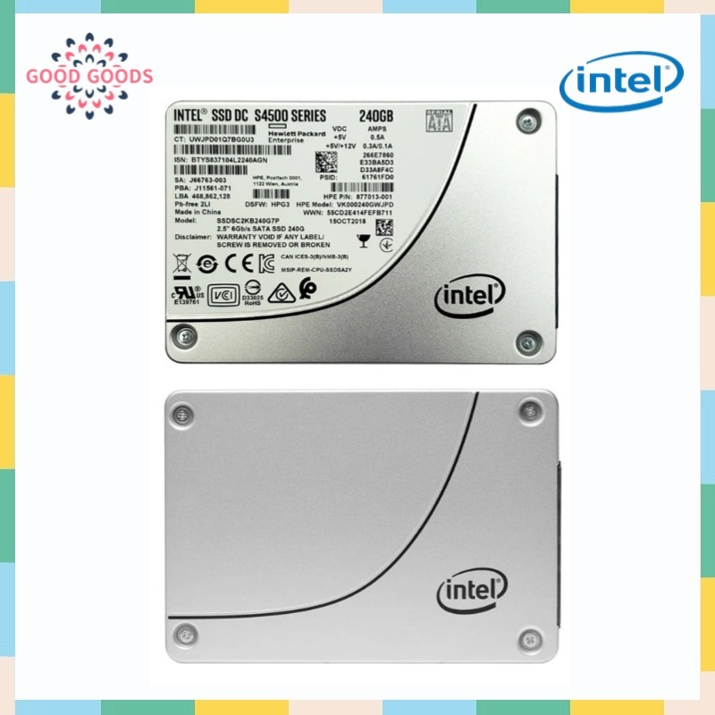 Intel DC S4500 240GB 480GB 960GB 3D NAND TLC 2.5 "Sata III 6Gb / s Ổ ...