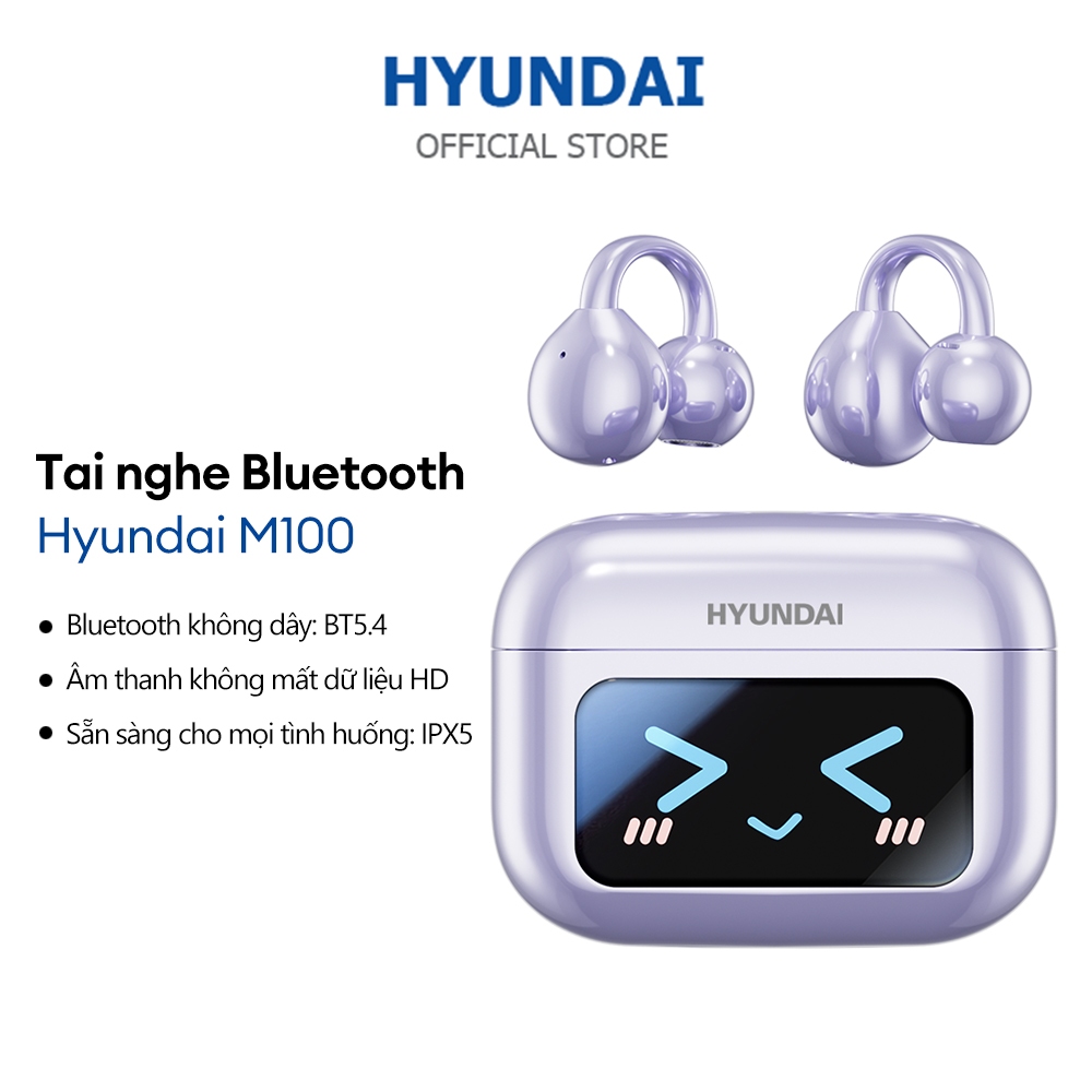 Tai nghe Bluetooth Hyundai M100 Tuổi thọ pin dài Giảm tiếng ồn Micro ...