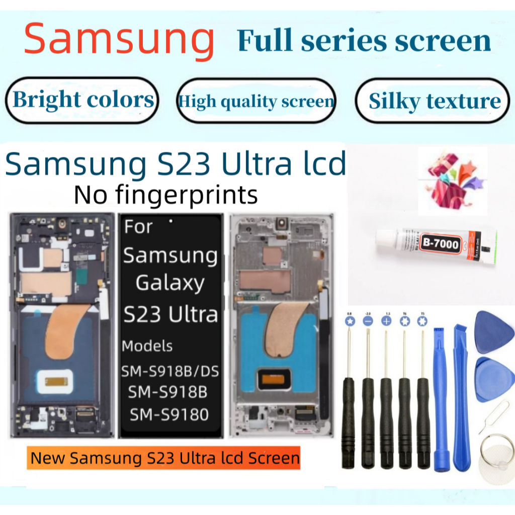 Mới Samsung S23 Ultra lcd Cho Galaxy SM-S918 Màn Hình Hiển Thị Cảm Ứng S23u Lắp Ráp | Shopee ...