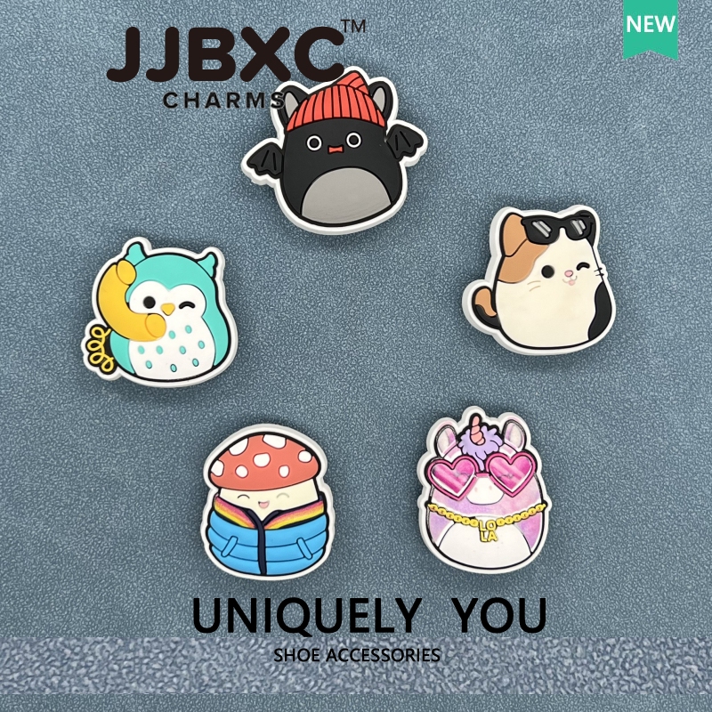 JJBXC Charm phụ kiện giày Cross - Khóa trang trí cú hoạt hình dễ thương ...