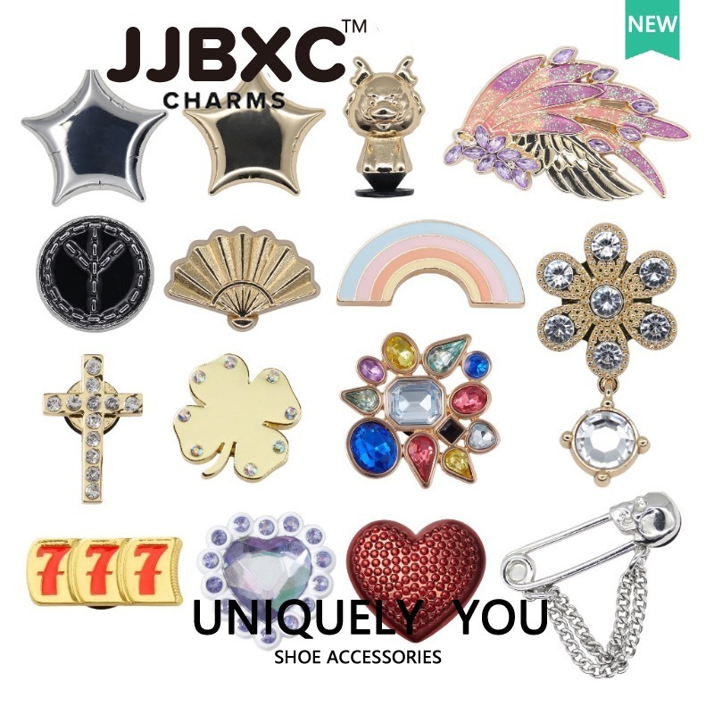 JJBXC Charm phu kien giay Cross Khoa trang tri hop kim da quy canh cau ...