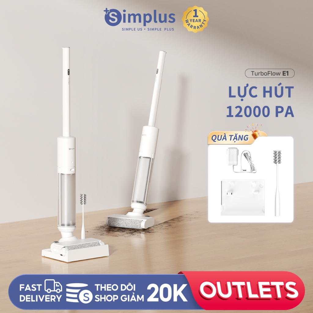 Simplus Máy Lau Sàn Hút Bụi Cầm Tay Không Dây Lực Hút 12000Pa XDJH003 - Bảo Hành 12 Tháng ...