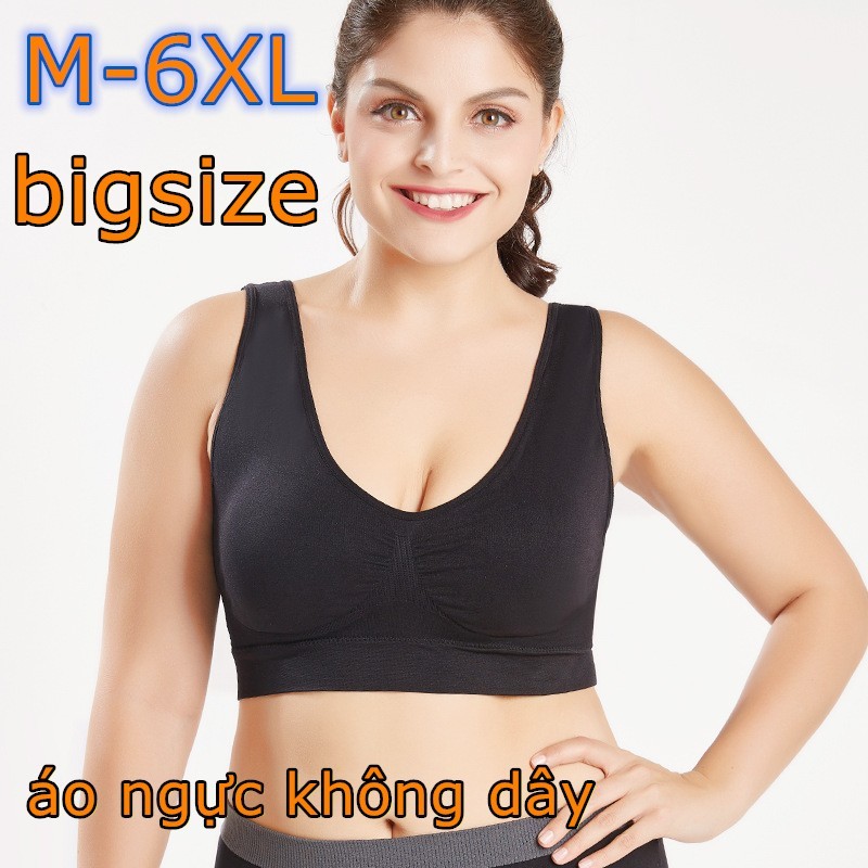 High quality 40-95KG áo bra không dây S-6XL áo ngực nữ học sinh bigsize underwear | Shopee Việt Nam