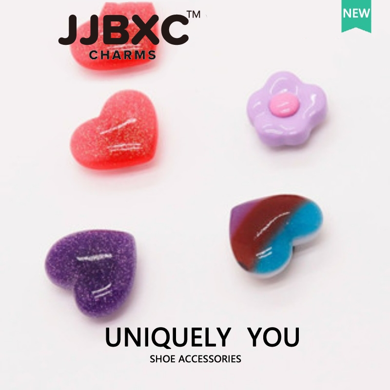 JJBXC Charm phu kien giay Cross Khoa trang tri dong tinh yeu pha le ...