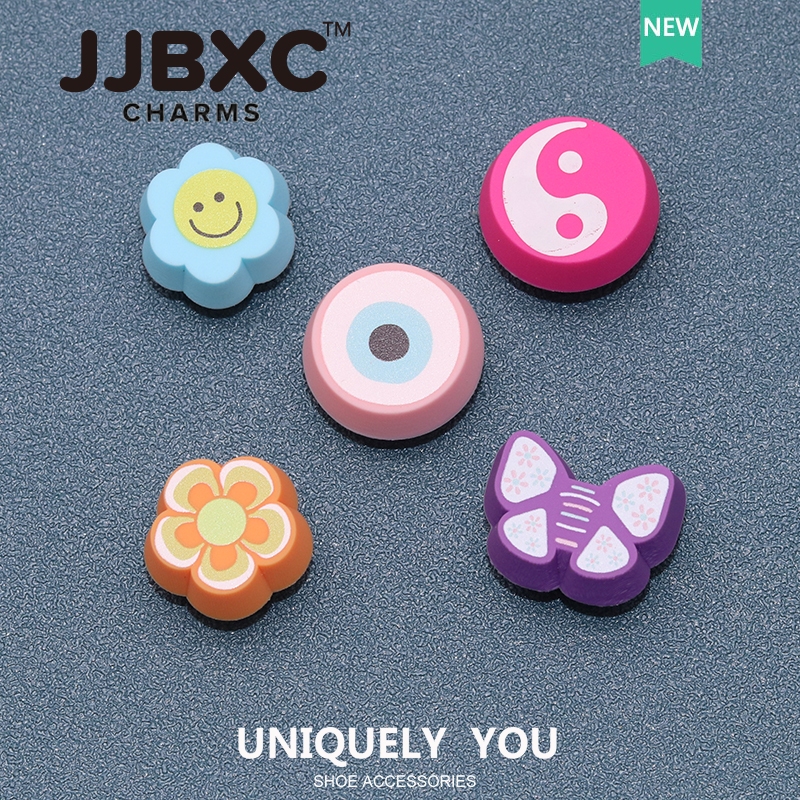 JJBXC Charm phu kien giay Cross Khoa trang tri phim hoat hinh cao su ...