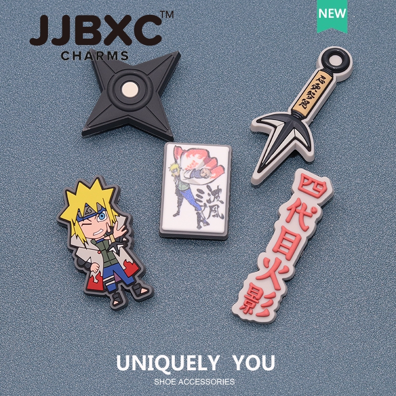 JJBXC Charm phu kien giay Cross Khoa trang tri phim hoat hinh Naruto ...