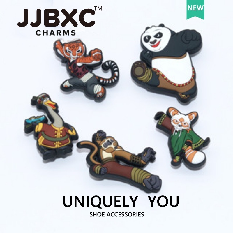 JJBXC Charm phu kien giay Cross Khoa trang tri phim hoat hinh Kung Fu ...