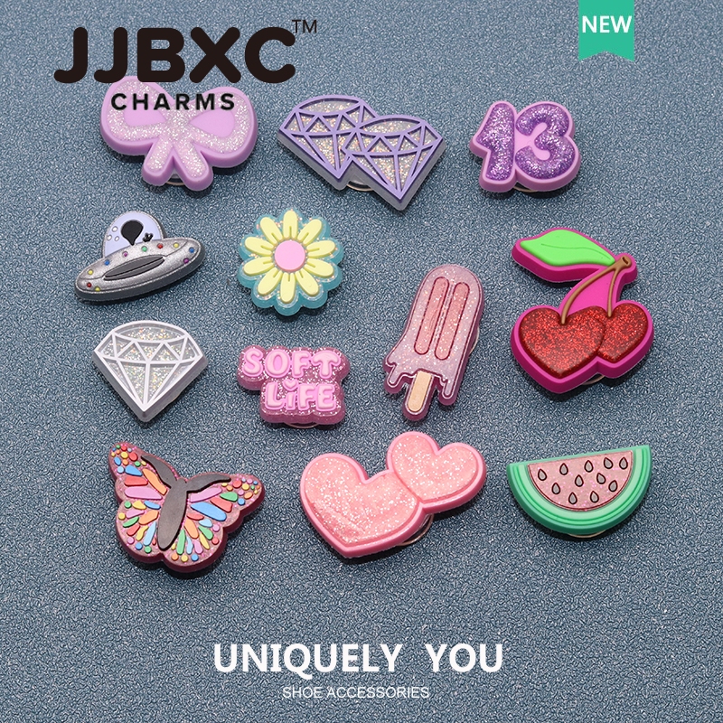 JJBXC Charm phu kien giay Cross Khoa trang tri cau vong hoa dua hau ...