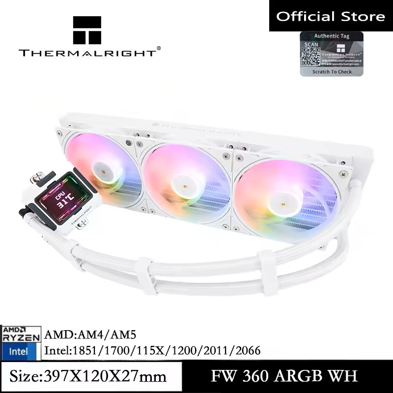 Thermalright FW360 / 240 ARGB CPU Liquid Cooler 2.4 inch IPS PWM Máy ...