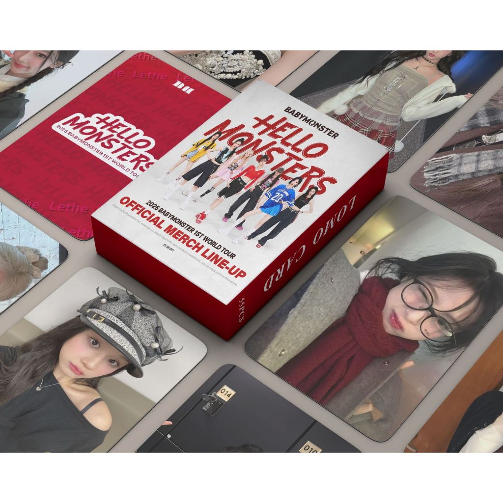 30-55 Chiếc BABYMONSTER DRIP Holographic Lomo Cards Like That BABYMONS7ER Hologram Photocards ...