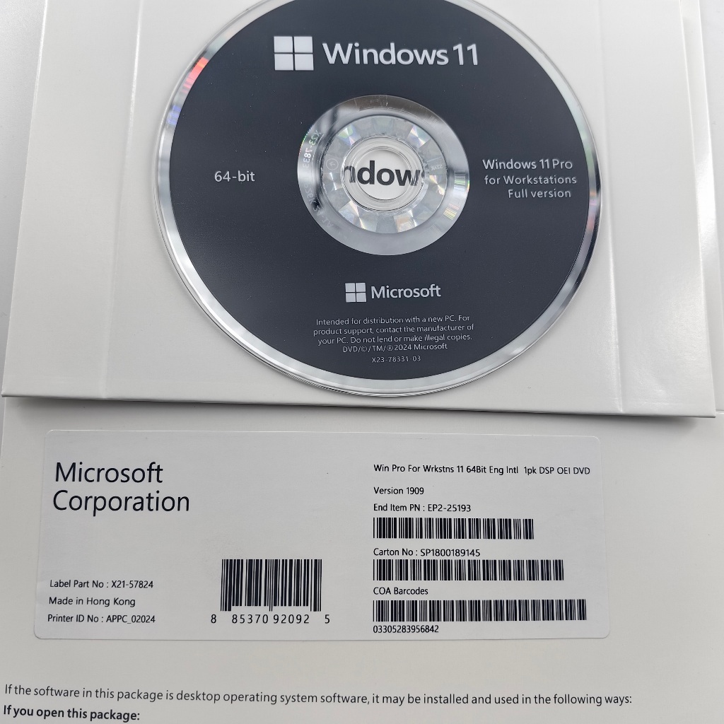 Phụ kiện máy tính-win-11pro-workstations-10-pro-Jane Gói dv-Stickers ...