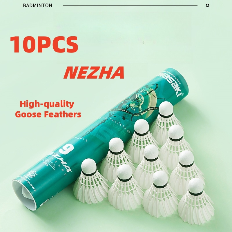 Kawasaki Shuttlecocks 10 CÁI Nezha No. Lông ngỗng cầu lông 9 77 "bền và ...