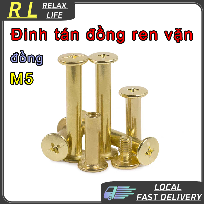 [RL] M5 Đinh tán đồng ren vặn đầu Pake 5ly – Đinh tán đồng lắp ráp nội ...