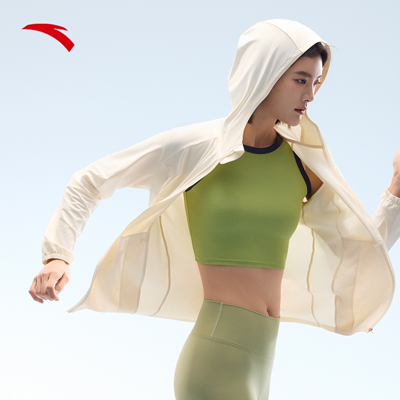 Áo Sun Protect khoác chống tia cực tím nữ ANTA Làm mát nhẹ Áo khoác thể ...