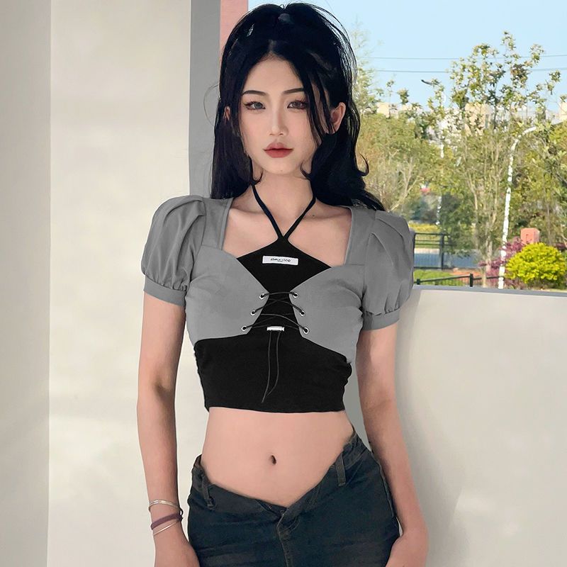 Áo Croptop Tay Ngắn Phong Cách Mới 2024 Cho Nữ | Shopee Việt Nam