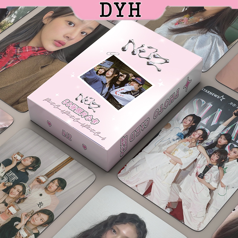 50 Cái / hộp NewJeans Laser Card Photocards Haerin Minji HANNI DANIELLE HYEIN Holographic LOMO ...