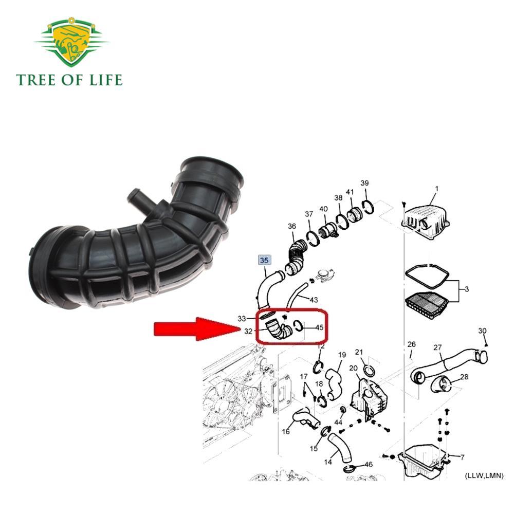 96628983 Turbo Intercooler Đầu Vào Ống Cho Opel Vauxhall Antara A 2.0CDTI Holden Chevrolet ...