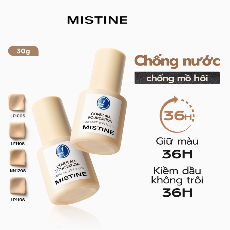 Kem nền MISTINE Cover All Foundation 30g | Shopee Việt Nam