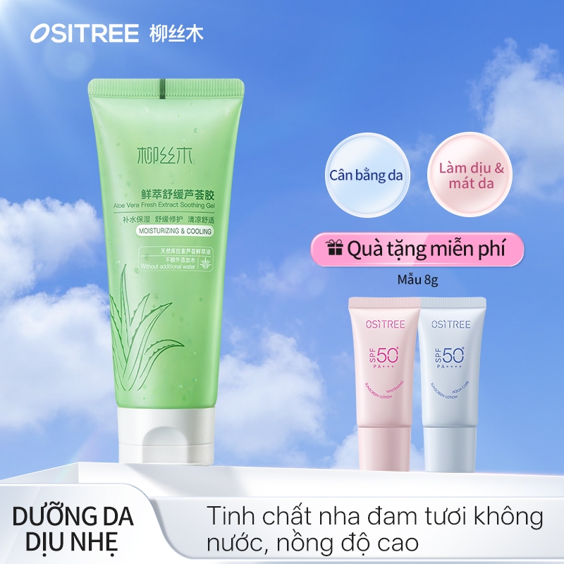 Ositree Aloe Vera Gel Dưỡng Ẩm Dưỡng Ẩm Sau Nắng Làm Dịu Kem Trẻ Hóa ...