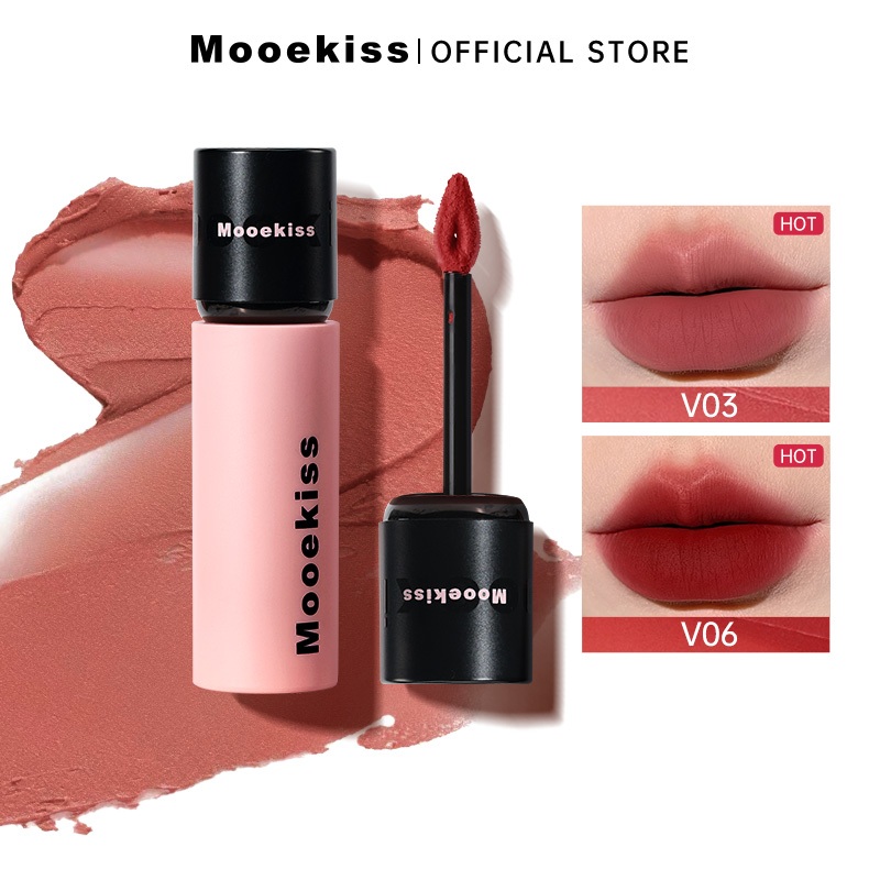 [Mooekiss x KOL] Matte Lipstick Soft Mist Dưỡng ẩm nhẹ thoáng khí Trang ...