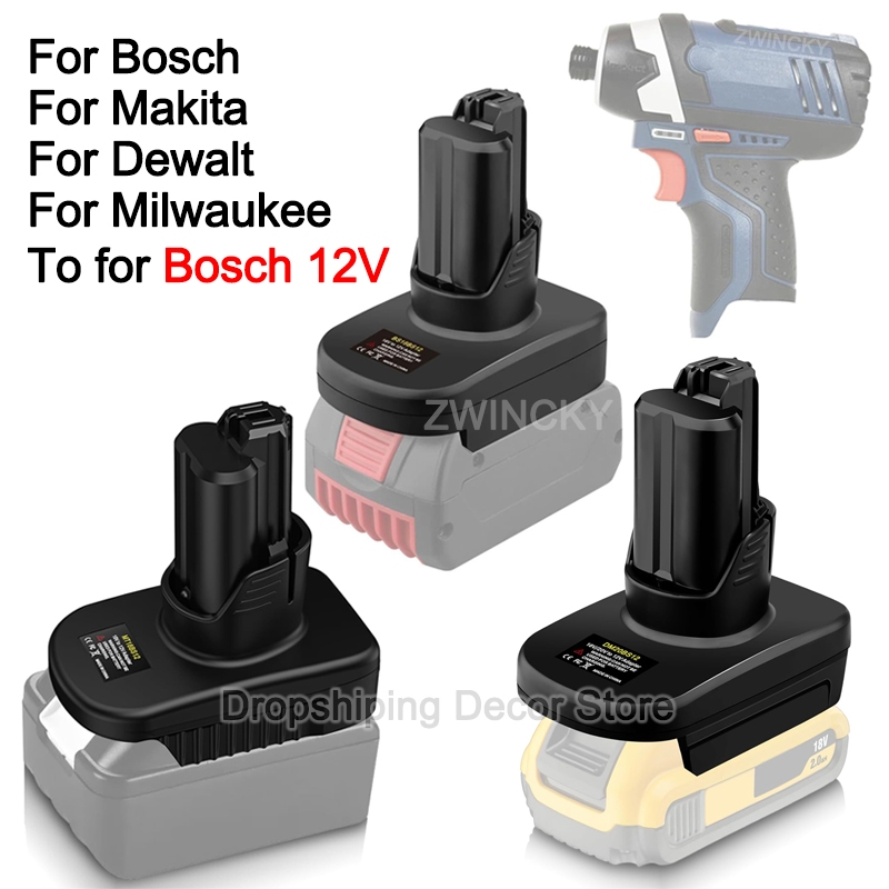 Bộ chuyển đổi pin cho Makita/Dewalt/Milwaukee/Bosch 18V Li-ion chuyển đổi thành dụng cụ điện ...