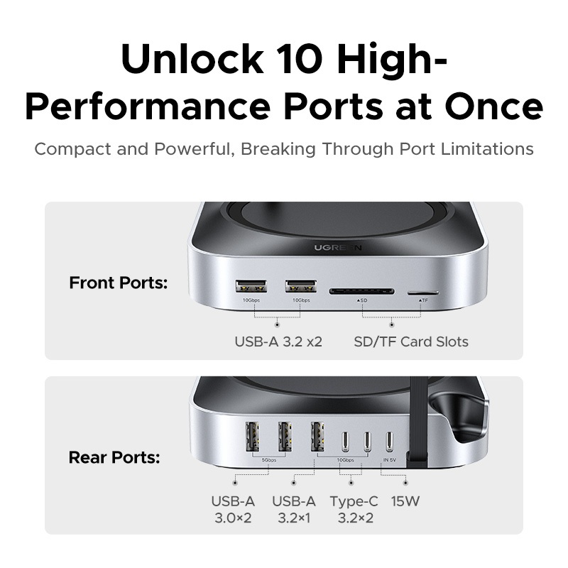 UGREEN USB HUB Docking Station cho Mac Mini M4 M4 Pro M.2 NVMe SSD 8TB ...