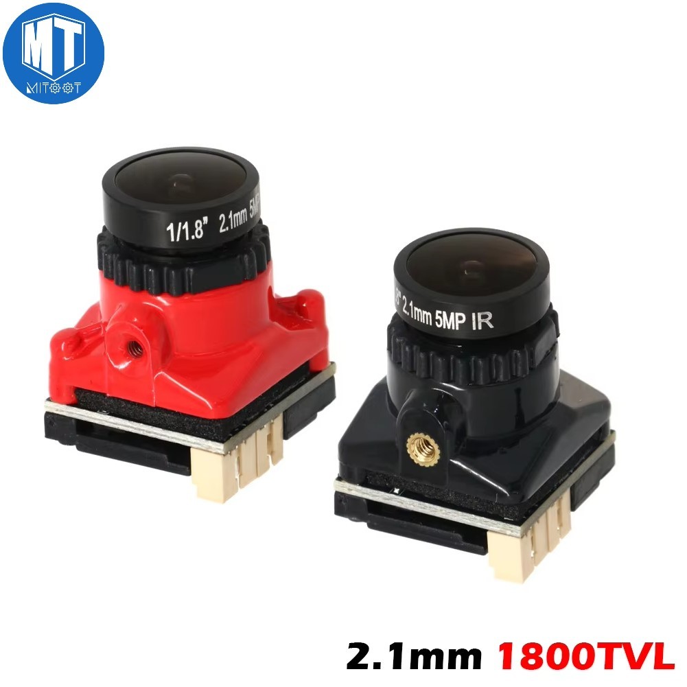 Cmos 1 / 3 1800TVL Mini FPV Camera 2.1mm 5V-40V PAL / NTSC Với OSD Bên ...