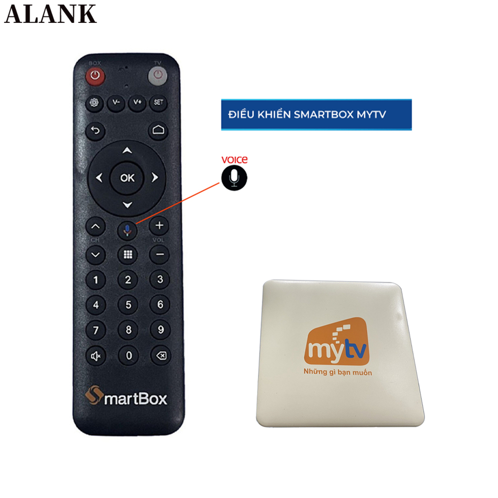 ALANK giọng nói Remote Điều khiển đầu thu Smartbox Android TiVi thế hệ ...