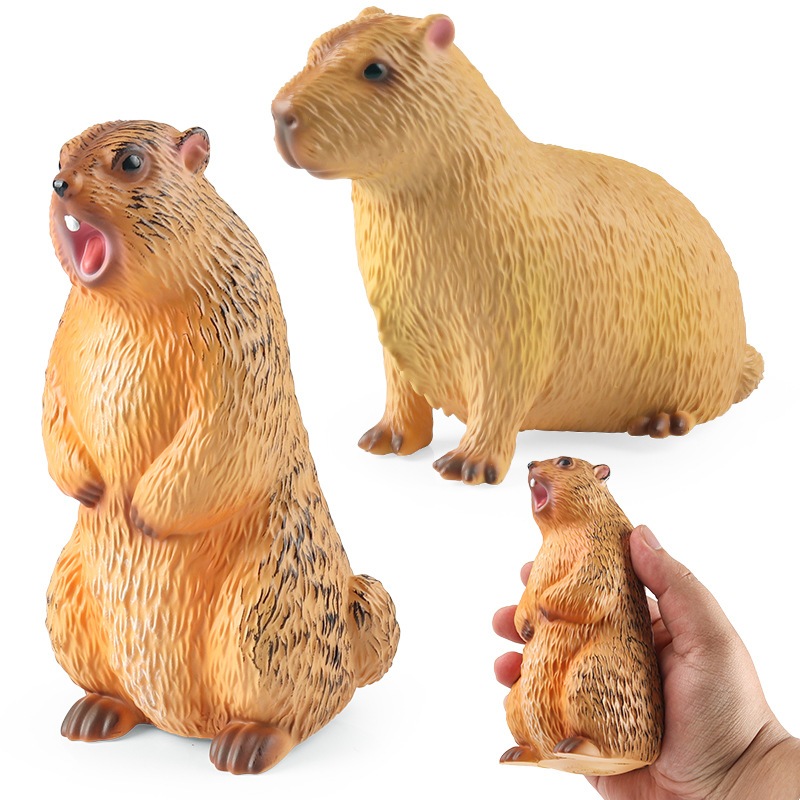 Cao su mềm capybara groundhog mô hình động vật mô phỏng đồ chơi trẻ em ...