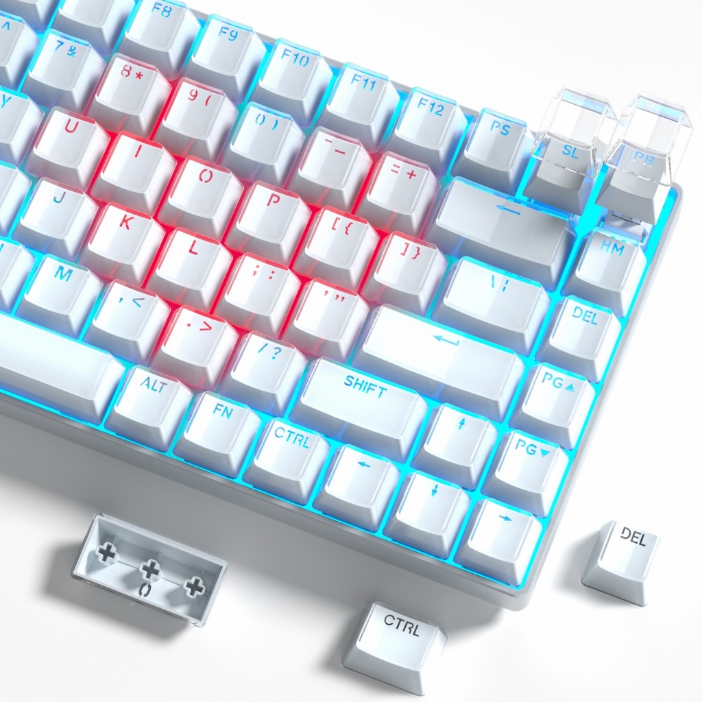 Womier Crystal Jelly Keycaps 130 Phím OEM Profile Shine Through Key ...