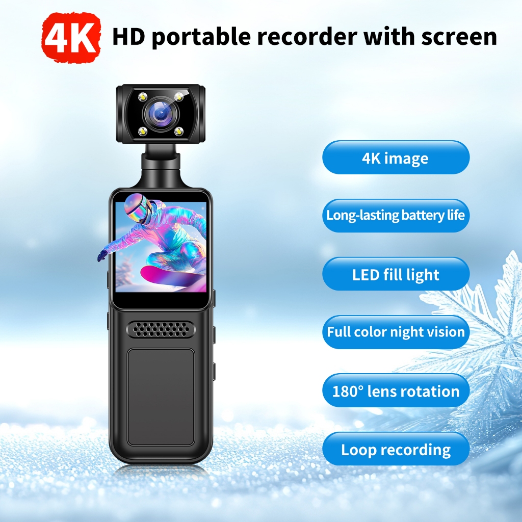Camera mini 4K, Camera thể thao HD 4K, Camera mini Wifi xoay 180 độ có ...