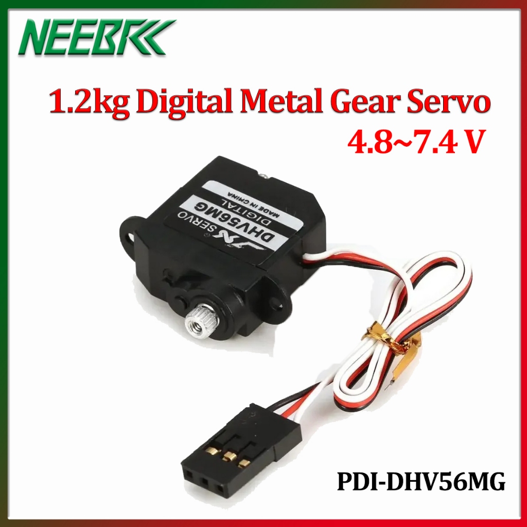 JX Servo 1,2kg Mô-men xoắn PDI-DHV56MG Mini Coreless Digital HV Metal Gear 5.6g DC4.8 ~ 7.4V ...