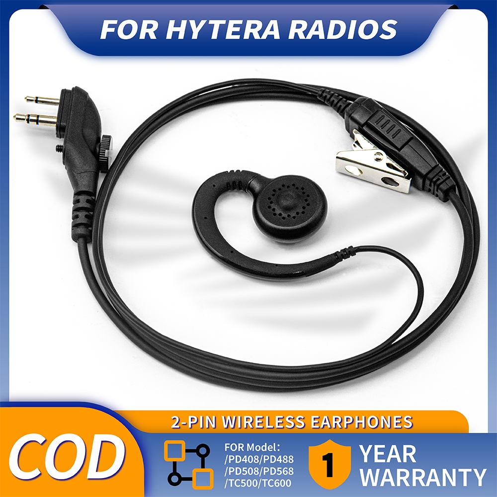 Dành cho Hytera PD408 / PD488 / PD508 / PD568 / TC500 series Radios / walkie talkie 2 Pin dây ...