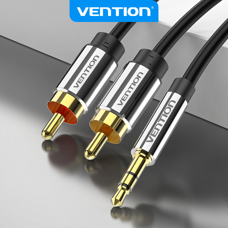 3.5mm to 2 RCA gold-plated 24K Vention audio cable - high-quality high ...