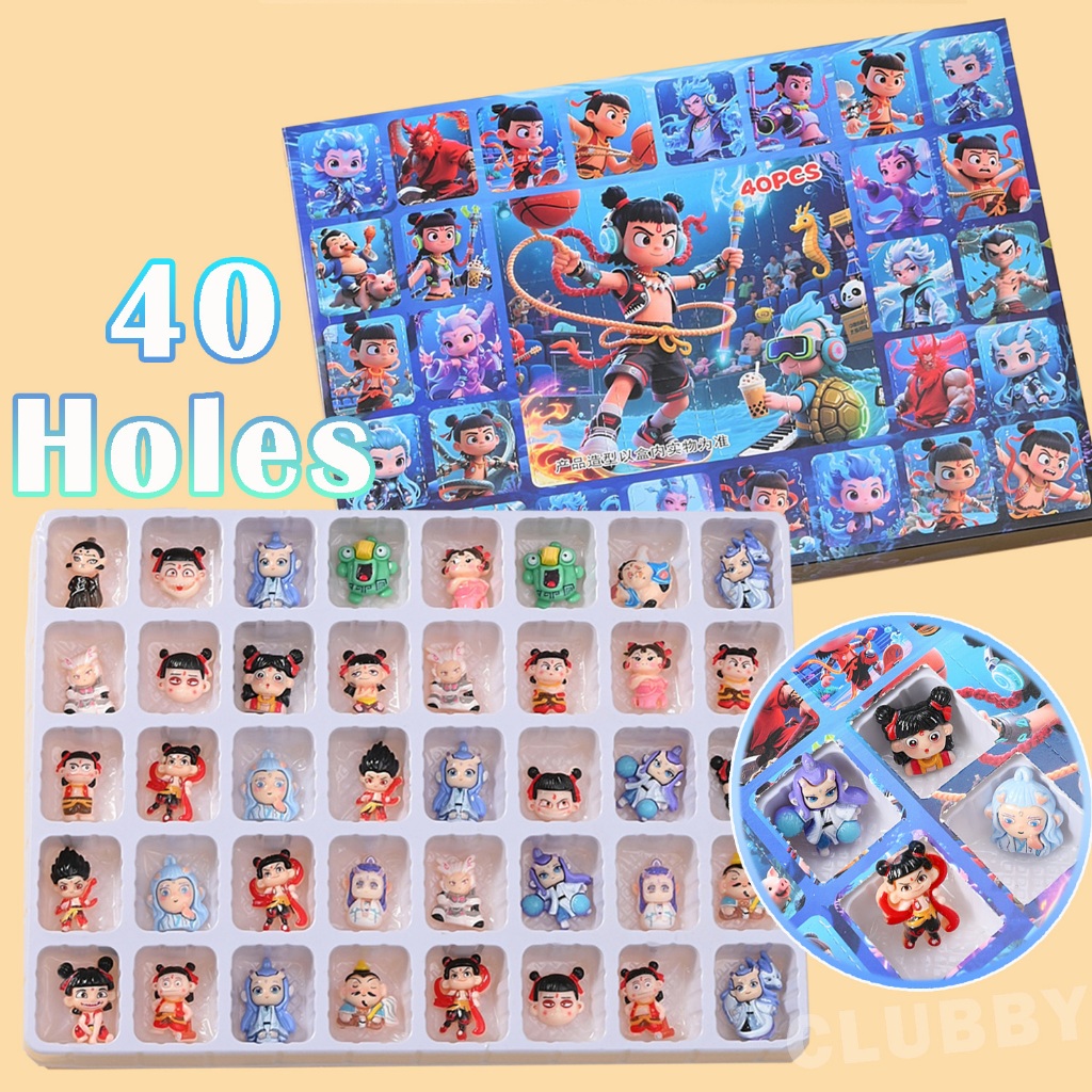 40 Lỗ natra blind box Hộp Quà Poke nezha ngao bính Figure Nhựa resin ...