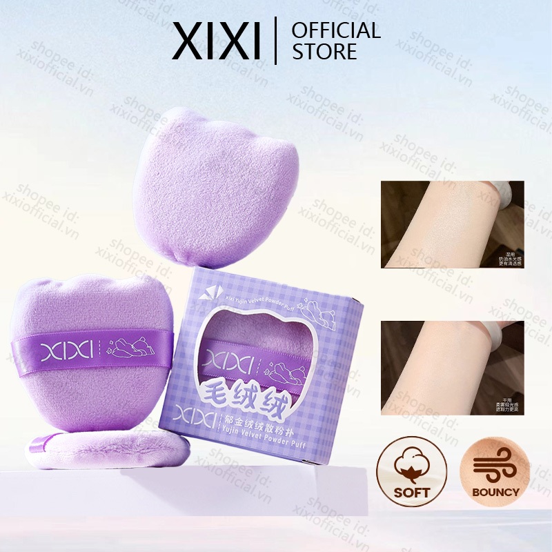 XIXI Flocking Puff Trang Điểm Puff Ướt Hoặc Khô Sử Dụng Kem Nền Máy Xay ...
