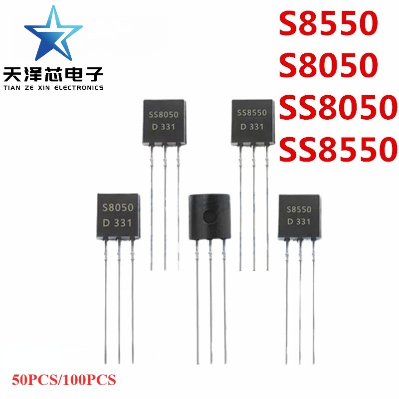 100 Cái / 50 Cái Transistor S8050 S8550 SS8050 SS8550 TO-92 8050 TO92 ...