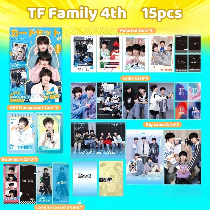Tf Family 4th Zhang Yiran Casebook Kaji Card Zhang Guiyuan Chen Yiheng Laser Hologram Trong suốt ...