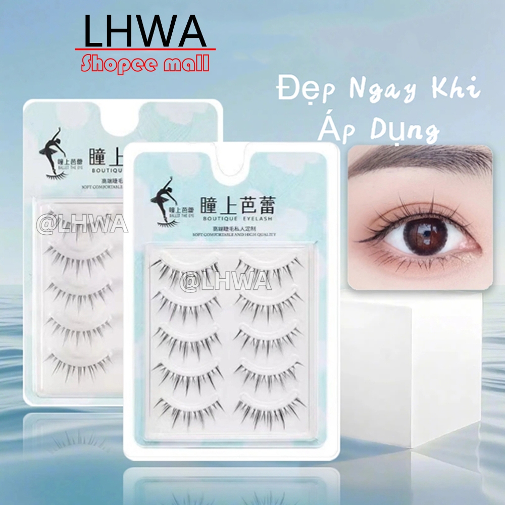 Gói 5 Đôi Lông Mi Giả LHWA Lông Mi Trang Điểm Lụa Trong Suốt Cho Búp Bê ...