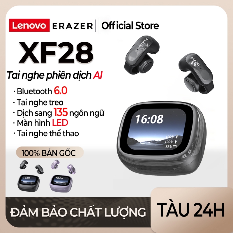 Lenovo ERAZER XF28 Tai Nghe Phiên Dịch AI Tai nghe dịch ngôn ngữ thông ...