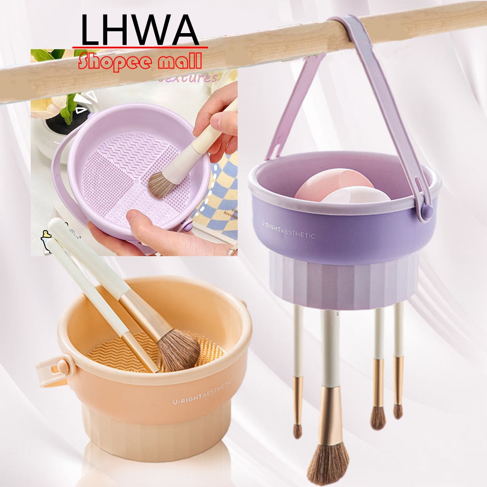 Giỏ Đựng Đồ Vệ Sinh Silicon LHWA Giá Phơi Cọ Trang Điểm 2 In 1 Dụng Cụ ...
