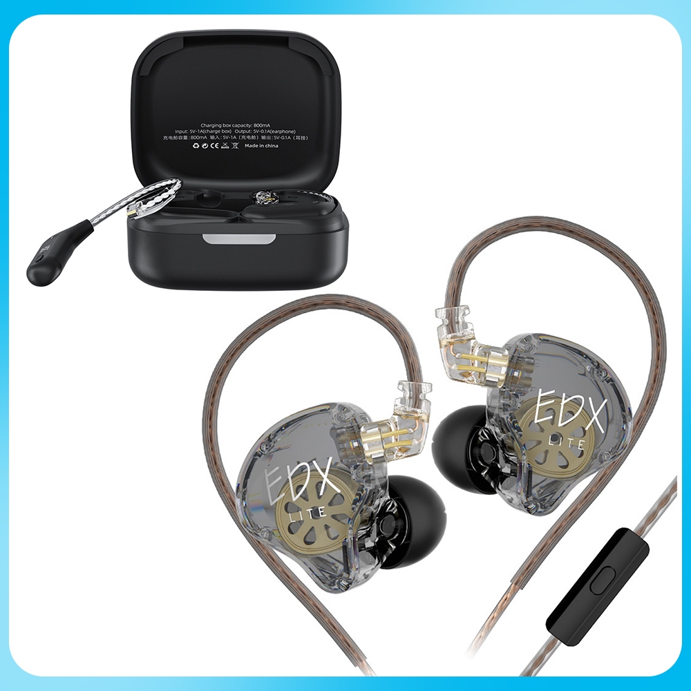 Tai nghe FAAEAL KZ EDX Lite có mô-đun Bluetooth Bộ điều khiển động siêu tuyến tính Tai nghe Màn ...